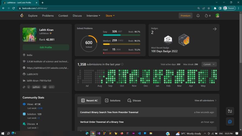Lalith Kiran on LinkedIn: #leetcode #300days #dsa #cpp # ... Lalith Kiran on LinkedIn: #leetcode #300days #dsa #cpp # ...
