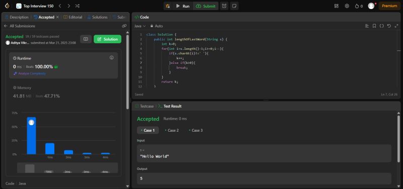 #day8 #1001daysofcode #leetcode #1001daysofcode | Aditya Vikram #day8 #1001daysofcode #leetcode #1001daysofcode | Aditya Vikram