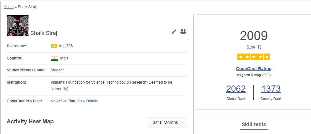 Shaik Siraj on LinkedIn: #cfbr #competitiveprogramming #codechef ... Shaik Siraj on LinkedIn: #cfbr #competitiveprogramming #codechef ...