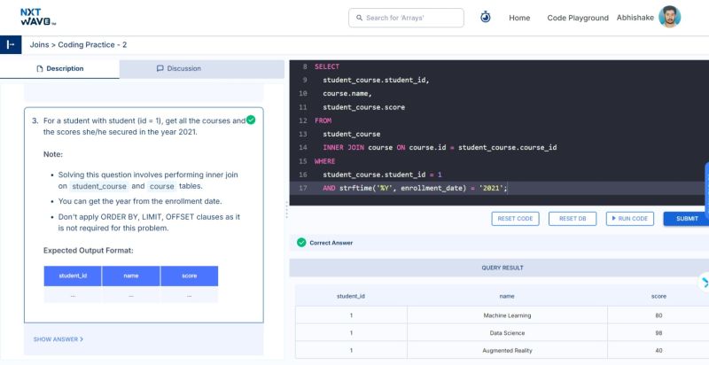 Abhishake Uppala on LinkedIn: #day59 #100daysofcoding #sqlite #joins # ... Abhishake Uppala on LinkedIn: #day59 #100daysofcoding #sqlite #joins # ...