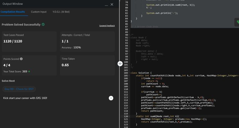🔹 Day 89: K-Sum Paths in a Binary Tree The K-Sum Path problem requires ... 🔹 Day 89: K-Sum Paths in a Binary Tree The K-Sum Path problem requires ...