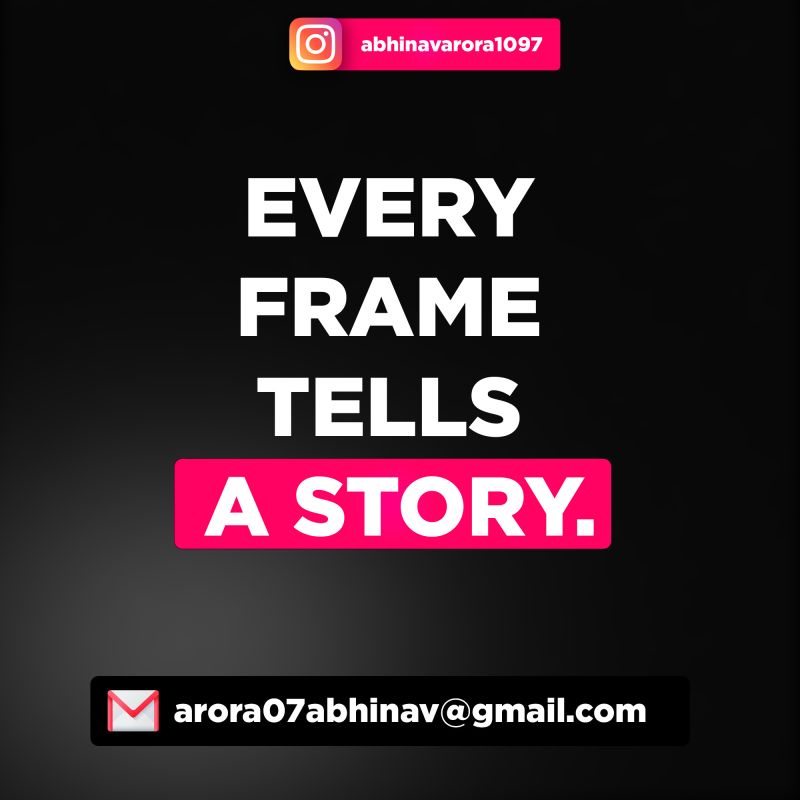 ABHINAV ARORA on LinkedIn: Every frame tells a story. ABHINAV ARORA 🎥 ... ABHINAV ARORA on LinkedIn: Every frame tells a story. ABHINAV ARORA 🎥 ...