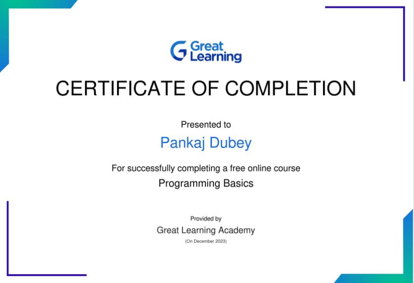 Pankaj Dubey on LinkedIn: I have successfully completed the ... Pankaj Dubey on LinkedIn: I have successfully completed the ...