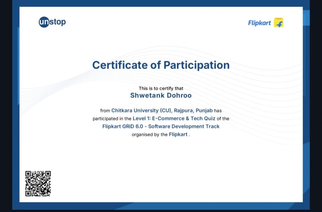 Shwetank Dohroo on LinkedIn: #flipkartgrid #softwaredevelopment # ... Shwetank Dohroo on LinkedIn: #flipkartgrid #softwaredevelopment # ...