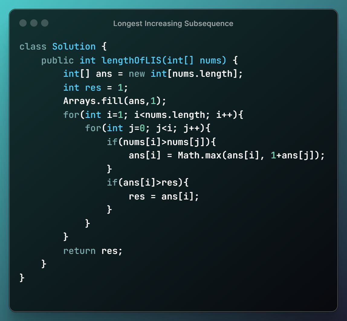 #lisalgorithm #algorithmexploration | Ansh Raj Singh #lisalgorithm #algorithmexploration | Ansh Raj Singh