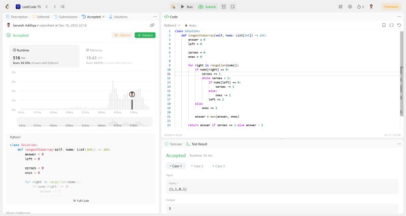 Day 17 of #100daysofcodechallenge: Create Longest Subarray | Sarvesh ... Day 17 of #100daysofcodechallenge: Create Longest Subarray | Sarvesh ...