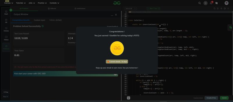 Shristi Pandey on LinkedIn: #gfg160 #codingchallenge #dsa # ... Shristi Pandey on LinkedIn: #gfg160 #codingchallenge #dsa # ...