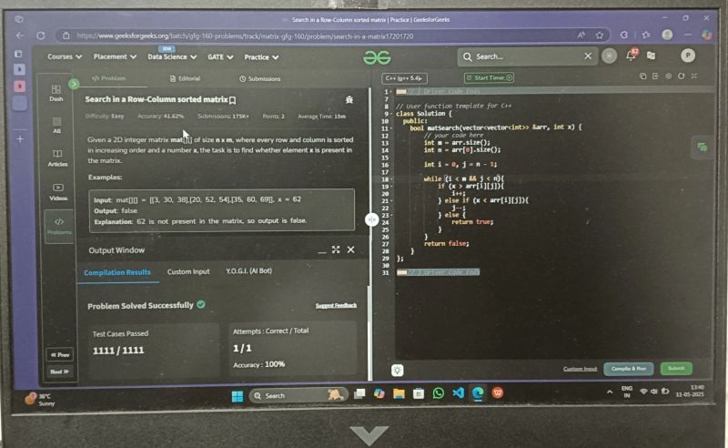 #dsachallenge #problemsolving #codingjourney | Palak Kumari #dsachallenge #problemsolving #codingjourney | Palak Kumari