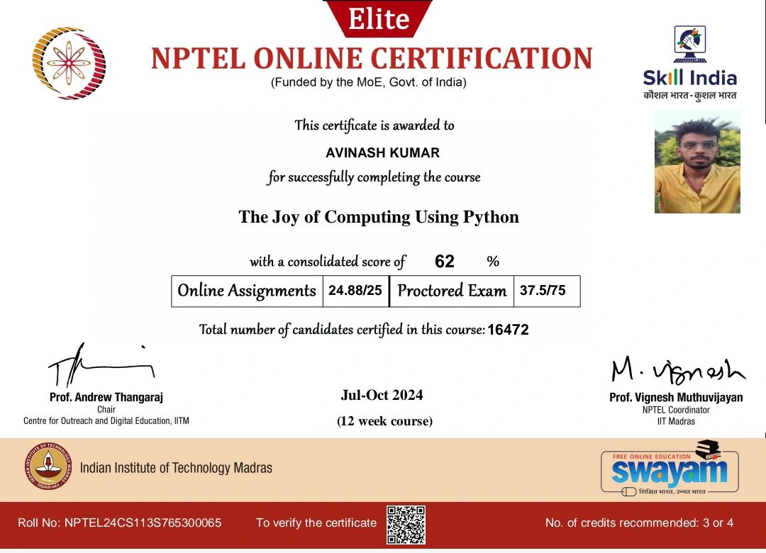 Avinash Kumar on LinkedIn: #continuouslearning #python #programming # ... Avinash Kumar on LinkedIn: #continuouslearning #python #programming # ...