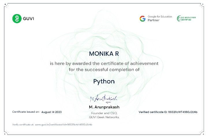 Monika . on LinkedIn: #guvi #business #coding #psnacet #google # ... Monika . on LinkedIn: #guvi #business #coding #psnacet #google # ...