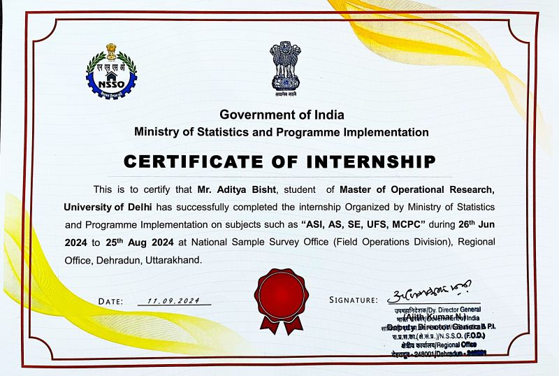 Aditya Bisht on LinkedIn: #statistics #internship #mospi | 10 comments Aditya Bisht on LinkedIn: #statistics #internship #mospi | 10 comments