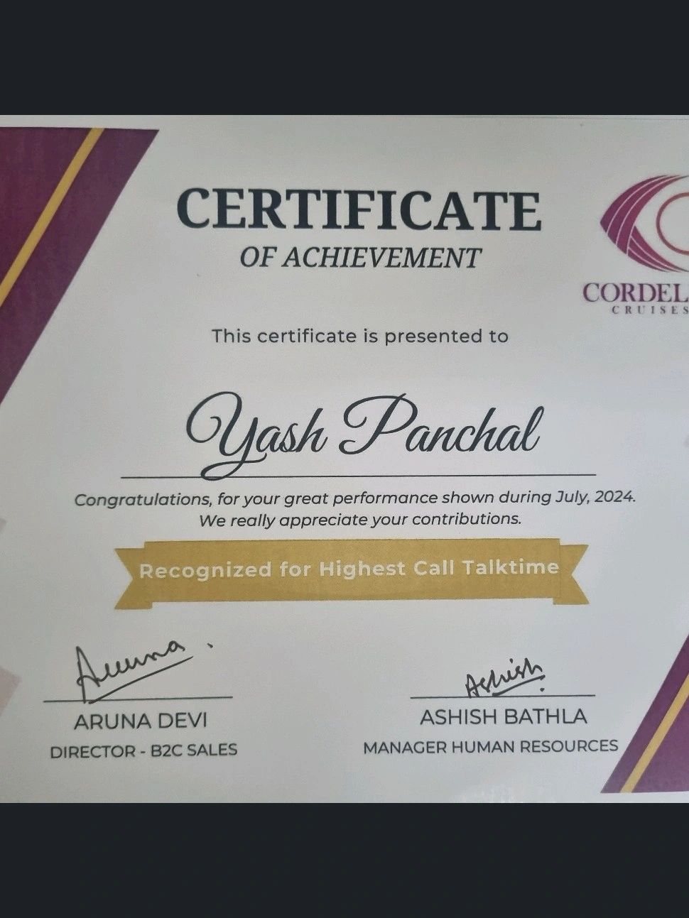 Yash Panchal on LinkedIn: #cordeliacruises Yash Panchal on LinkedIn: #cordeliacruises