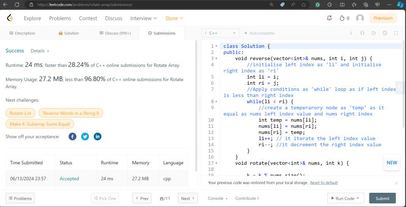 Day 34 of #100DaysOfCode: Array Manipulation | Himanshu Kumar posted on ... Day 34 of #100DaysOfCode: Array Manipulation | Himanshu Kumar posted on ...
