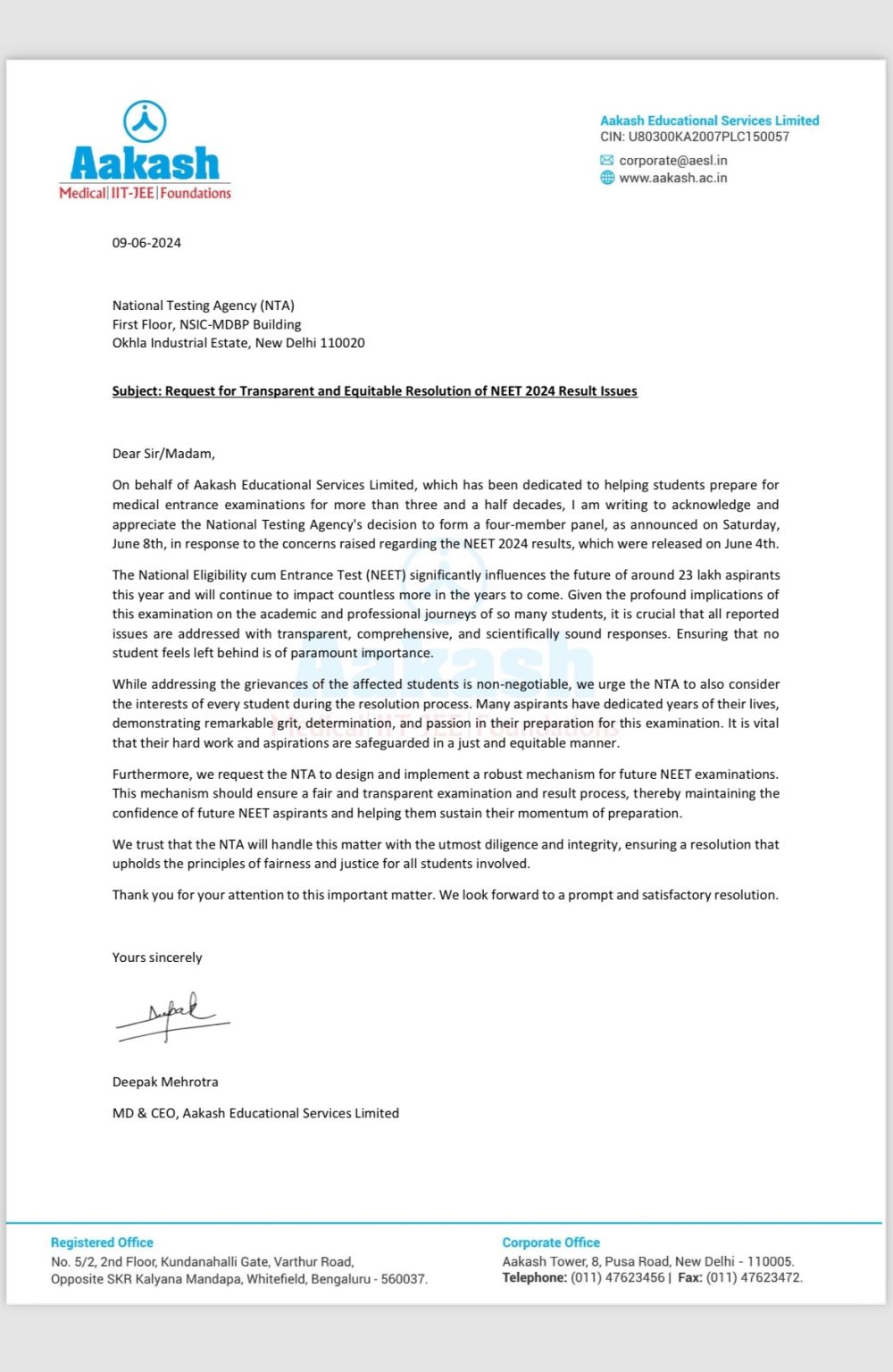 Shivangi Tripathi on LinkedIn: #neet2024 #aakash #nta Shivangi Tripathi on LinkedIn: #neet2024 #aakash #nta