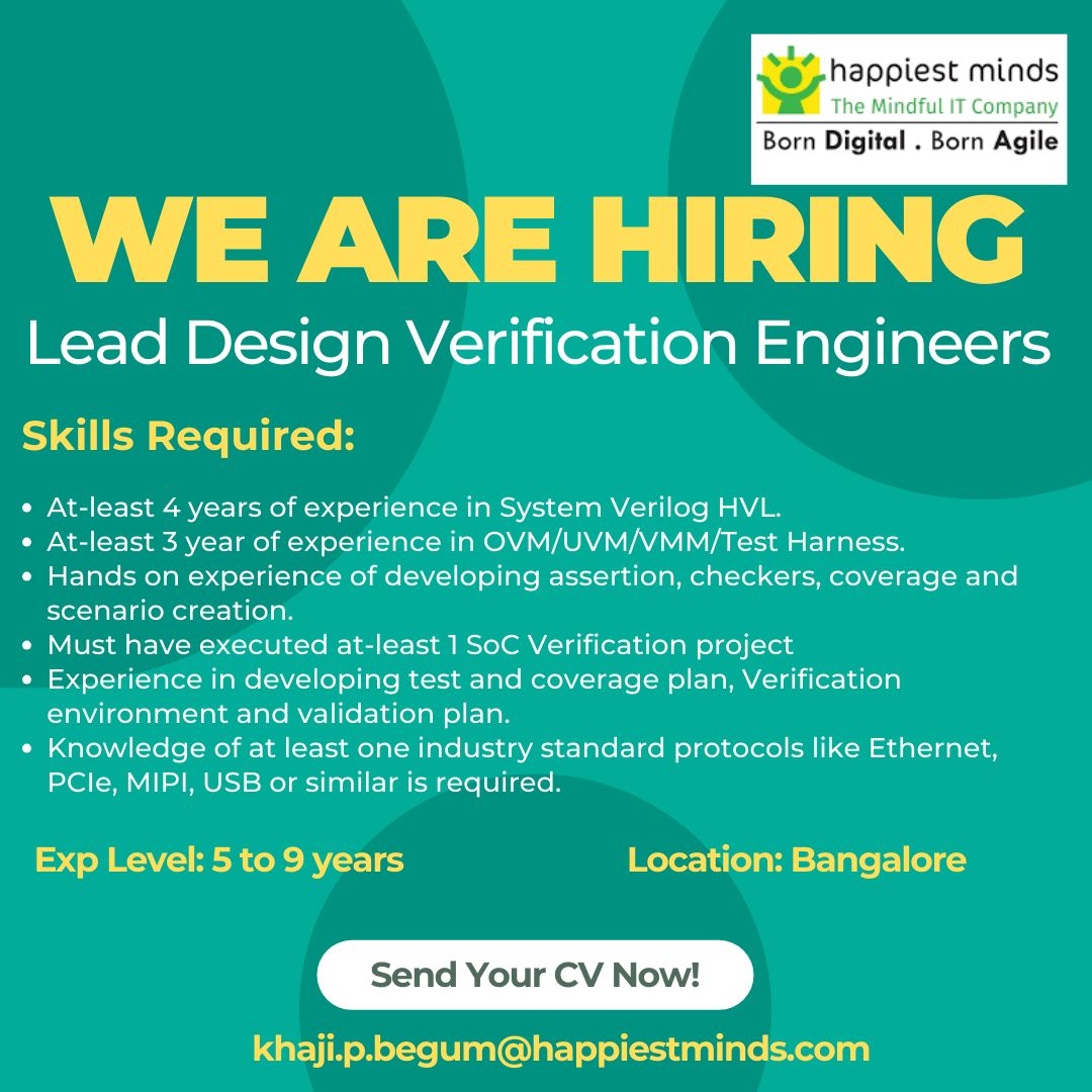 Sharmila Begum on LinkedIn: #designverification #uvm #ovm #verilog # ... Sharmila Begum on LinkedIn: #designverification #uvm #ovm #verilog # ...