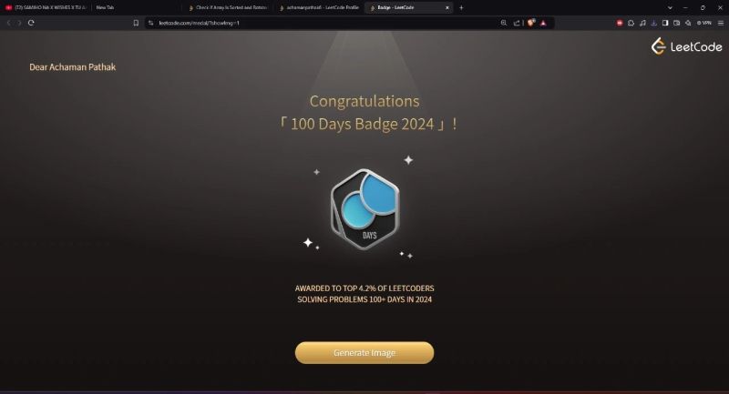 Achaman Pathak on LinkedIn: #coding #milestone #leetcode # ... Achaman Pathak on LinkedIn: #coding #milestone #leetcode # ...