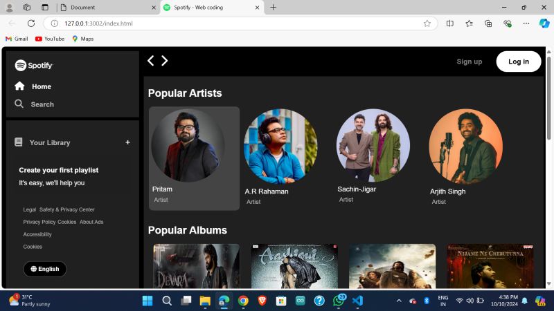 MATHUKUMALLI Sri Datta on LinkedIn: #webdevelopment #spotifyclone #html ... MATHUKUMALLI Sri Datta on LinkedIn: #webdevelopment #spotifyclone #html ...