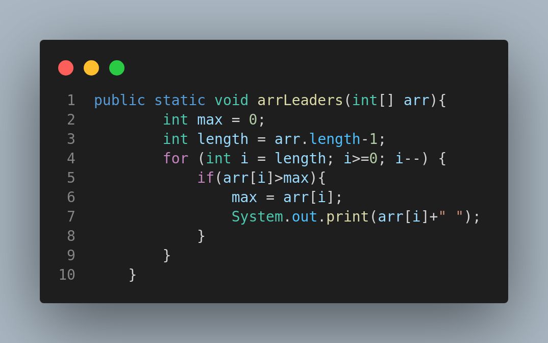 Day 29 of #100daysofcodechallenge: LeaderInArray | Ruthvik JS posted on ... Day 29 of #100daysofcodechallenge: LeaderInArray | Ruthvik JS posted on ...
