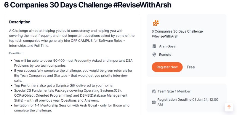 sudarshan jha on LinkedIn: #6companies30days #revisewitharsh sudarshan jha on LinkedIn: #6companies30days #revisewitharsh
