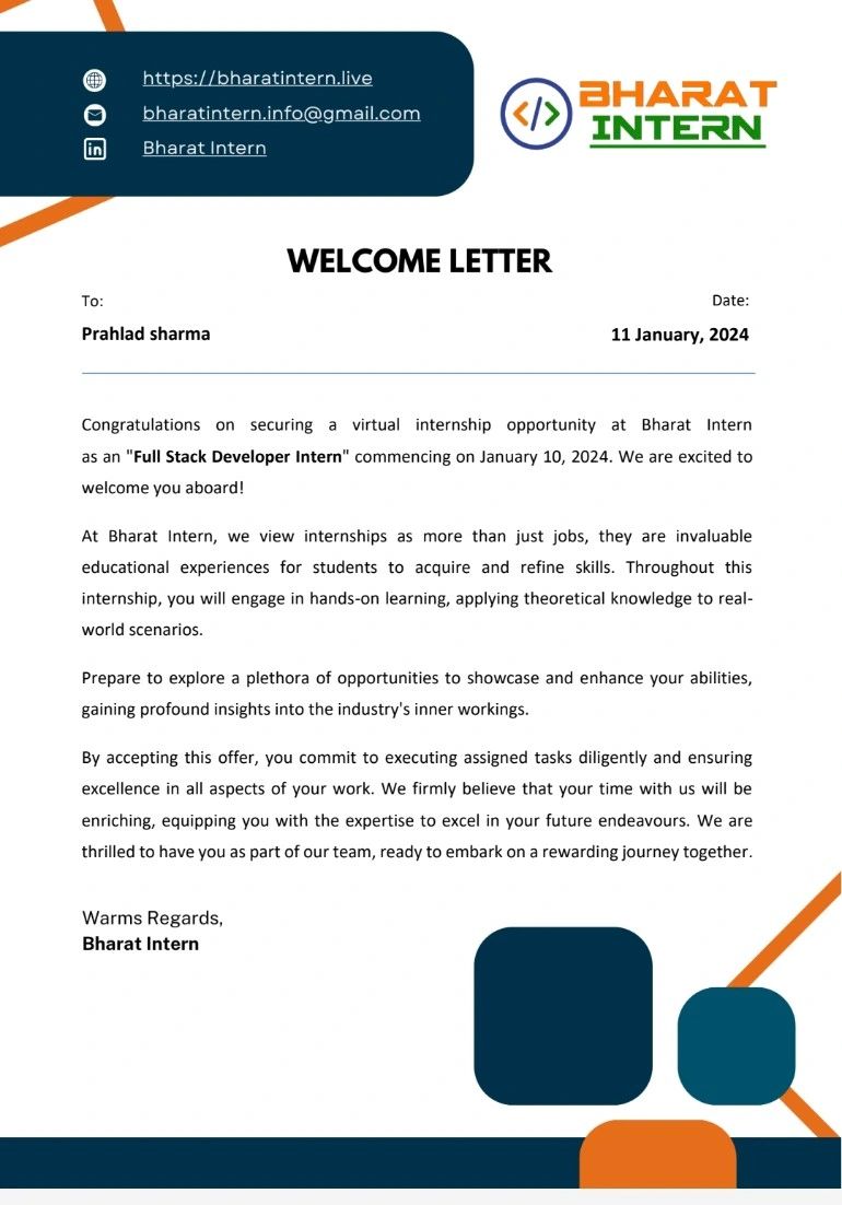 Prahlad Sharma on LinkedIn: #webdevelopmentinternship #internship # ... Prahlad Sharma on LinkedIn: #webdevelopmentinternship #internship # ...