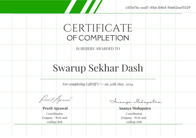 Swarup Dash on LinkedIn: #cplusplus #codingskills # ... Swarup Dash on LinkedIn: #cplusplus #codingskills # ...