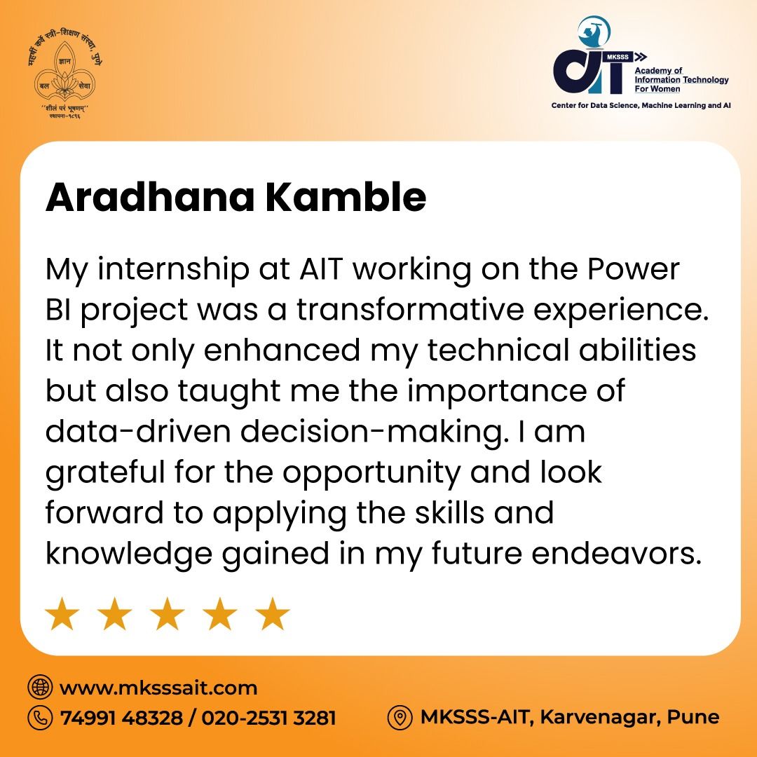 MKSSS- Academy Of Information Technology, Data Science Center For Women ... MKSSS- Academy Of Information Technology, Data Science Center For Women ...