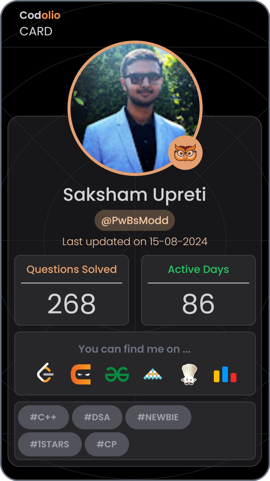 Saksham Upreti on LinkedIn: 🚀 Proud to Share My Codilino Card! 🎉 I'm ... Saksham Upreti on LinkedIn: 🚀 Proud to Share My Codilino Card! 🎉 I'm ...