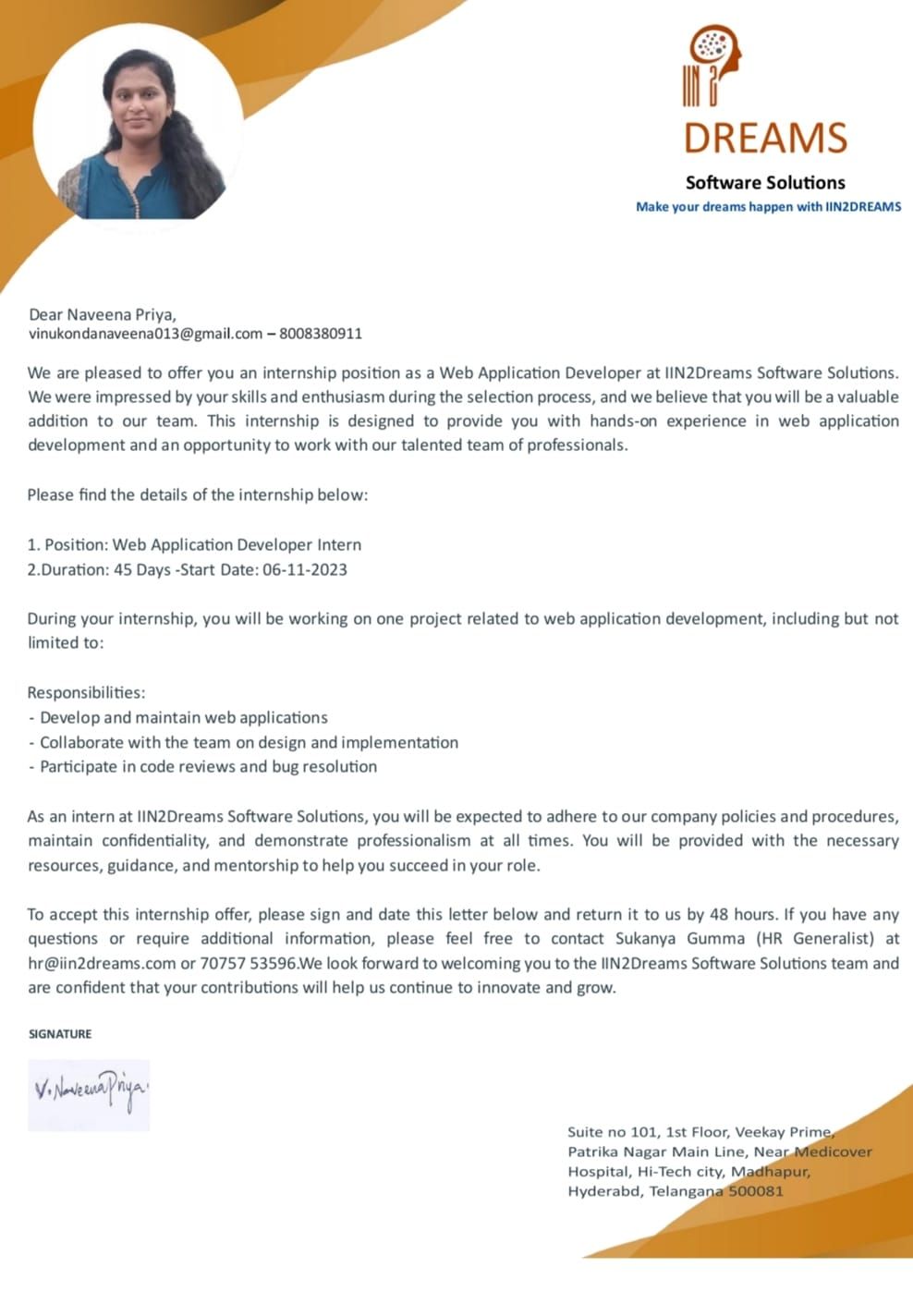 Naveenapriya Vinukonda on LinkedIn: #iin2dreamssoftwaresolutions # ... Naveenapriya Vinukonda on LinkedIn: #iin2dreamssoftwaresolutions # ...