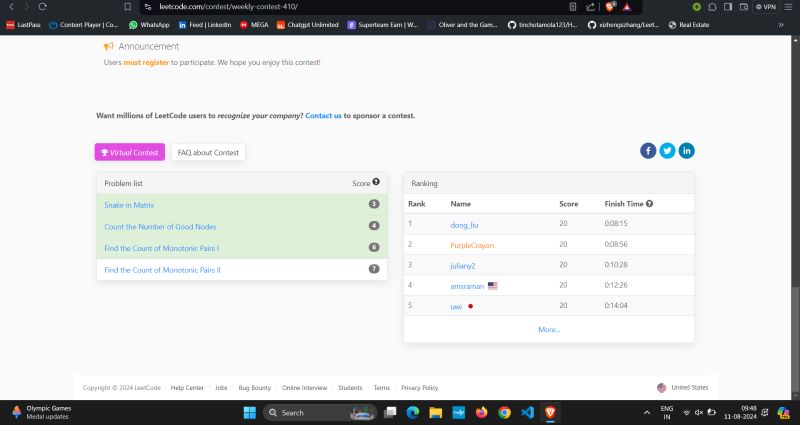 LeetCode's Weekly Contest 410 solved three problems | Kush .. posted on ... LeetCode's Weekly Contest 410 solved three problems | Kush .. posted on ...