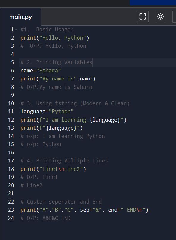 Learn Python basics with print() function | divya neupane posted on the ... Learn Python basics with print() function | divya neupane posted on the ...