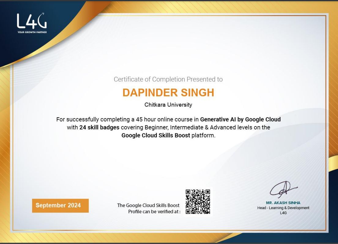 Dapinder Singh on LinkedIn: #generativeai #googlecloud #ai # ... Dapinder Singh on LinkedIn: #generativeai #googlecloud #ai # ...