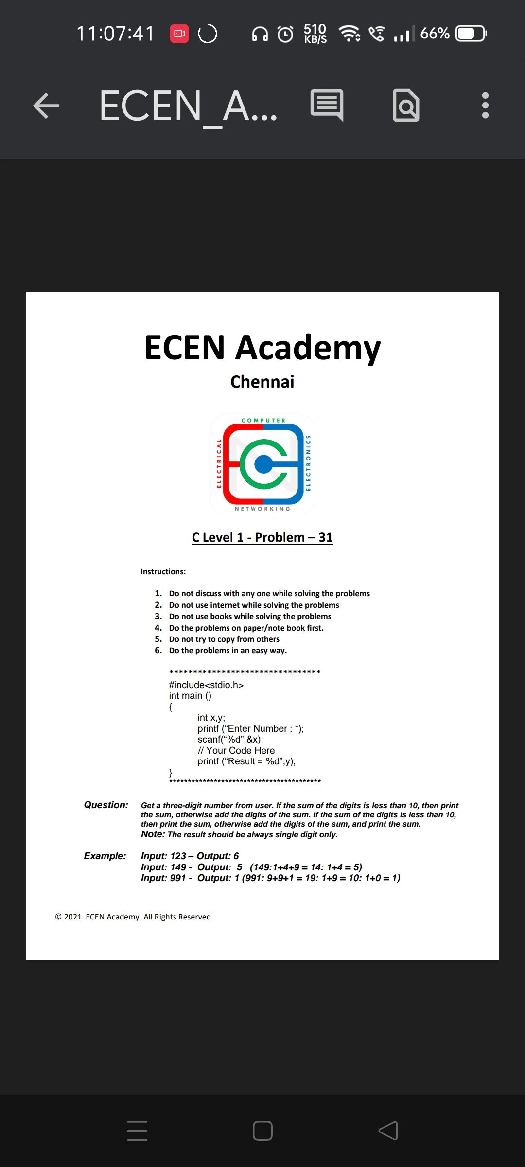 I've completed Level 1 of C programming problems in ESP course by ... I've completed Level 1 of C programming problems in ESP course by ...