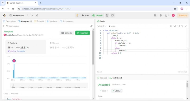 Ranjith Kumar B on LinkedIn: #python #leetcode #codingchallenge # ... Ranjith Kumar B on LinkedIn: #python #leetcode #codingchallenge # ...