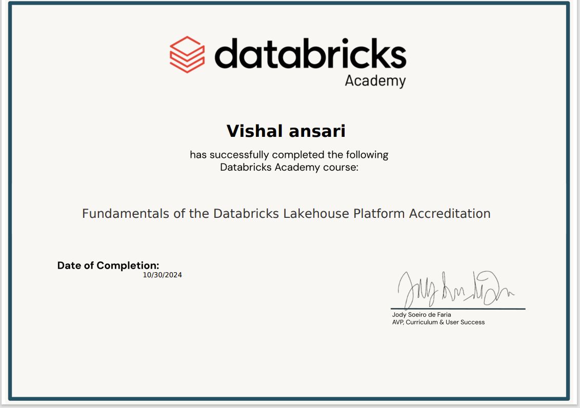 #databricks #ml #learning | Vishal Ansari #databricks #ml #learning | Vishal Ansari