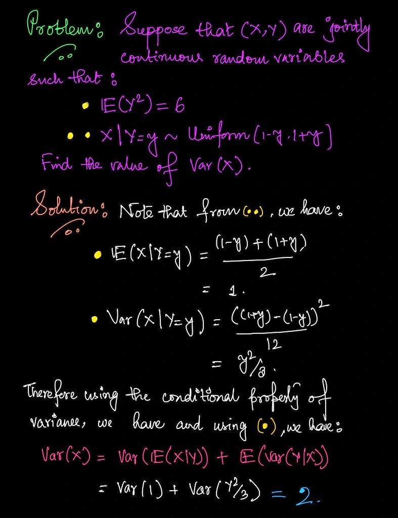 📊 Computation of variance from conditional distributions 👇 Follow ... 📊 Computation of variance from conditional distributions 👇 Follow ...