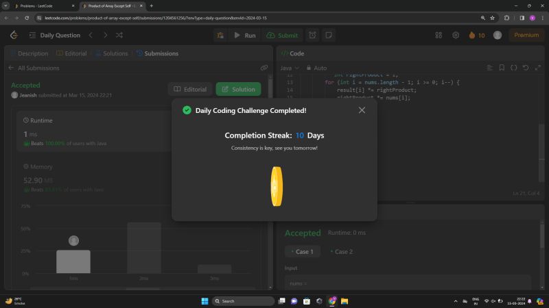 Day 10 of coding: Solved leetcode medium question | Jeanish Verma ... Day 10 of coding: Solved leetcode medium question | Jeanish Verma ...