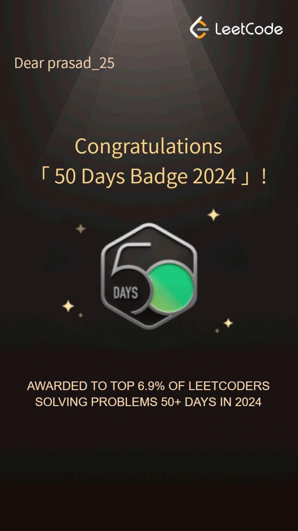 Earned LeetCode badge! #LeetCode #codingjourney #ContinuousLearning ... Earned LeetCode badge! #LeetCode #codingjourney #ContinuousLearning ...