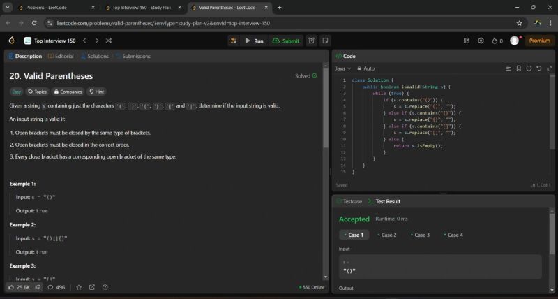 #100daysofcode #leetcode #java #dsa #validparentheses #stackmagic ... #100daysofcode #leetcode #java #dsa #validparentheses #stackmagic ...