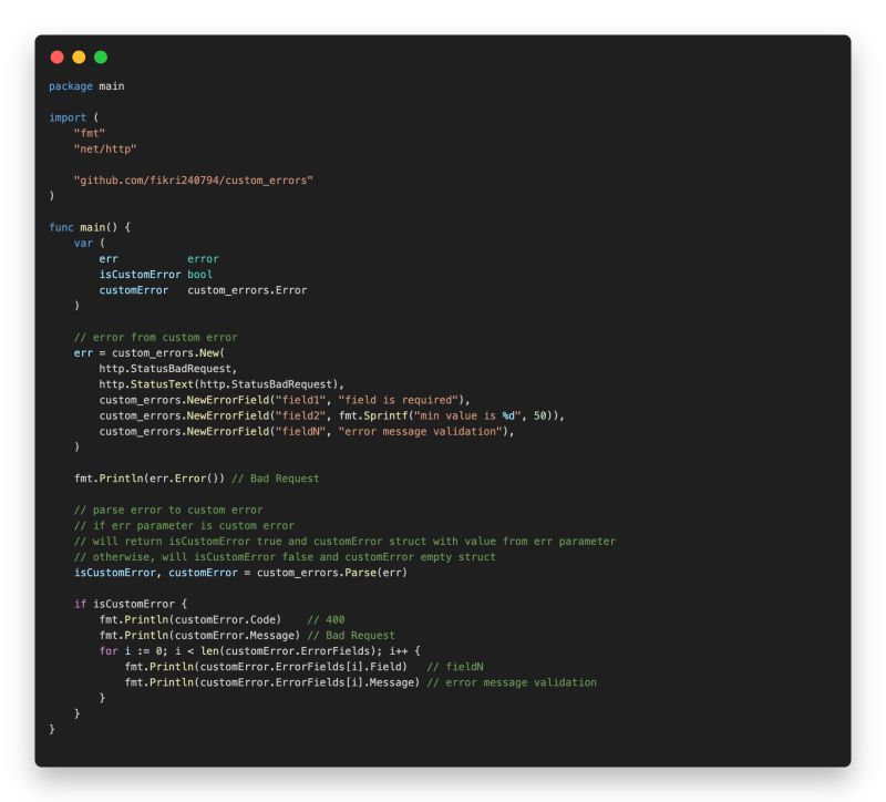 Fikri Anggara on LinkedIn: Go custom error struct, implement Go error ... Fikri Anggara on LinkedIn: Go custom error struct, implement Go error ...