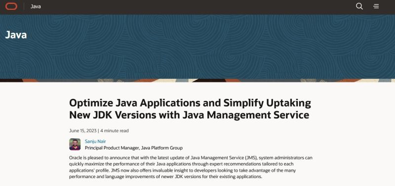 Sanju Nair on LinkedIn: 📢 Optimize Java Applications and Simplify ... Sanju Nair on LinkedIn: 📢 Optimize Java Applications and Simplify ...
