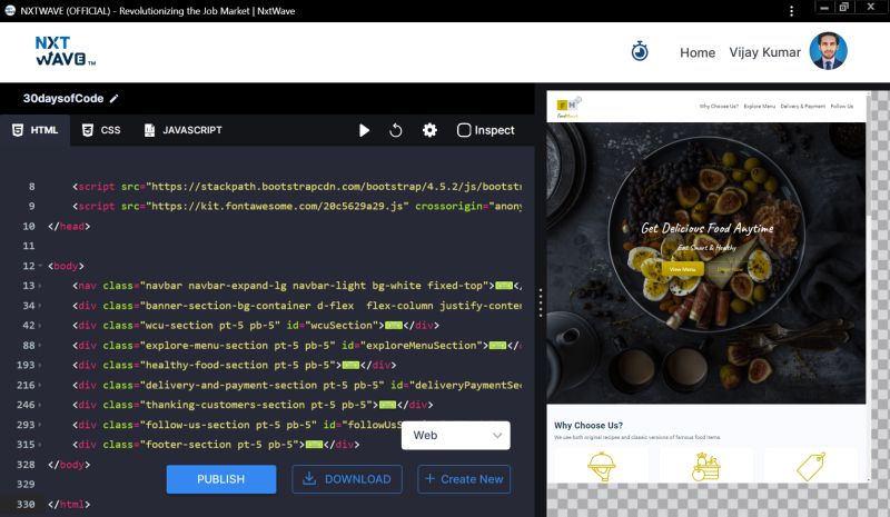 Day-8 #30daysofcode | Vijay Kumar Peddagari Day-8 #30daysofcode | Vijay Kumar Peddagari