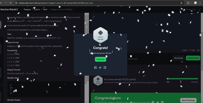 Soumya Mishra on LinkedIn: #hackerrank #python #coding #programming Soumya Mishra on LinkedIn: #hackerrank #python #coding #programming