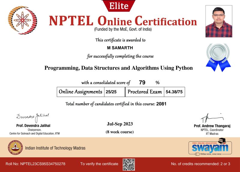 M Samarth on LinkedIn: #python #datastructures #algorithms #programming ... M Samarth on LinkedIn: #python #datastructures #algorithms #programming ...