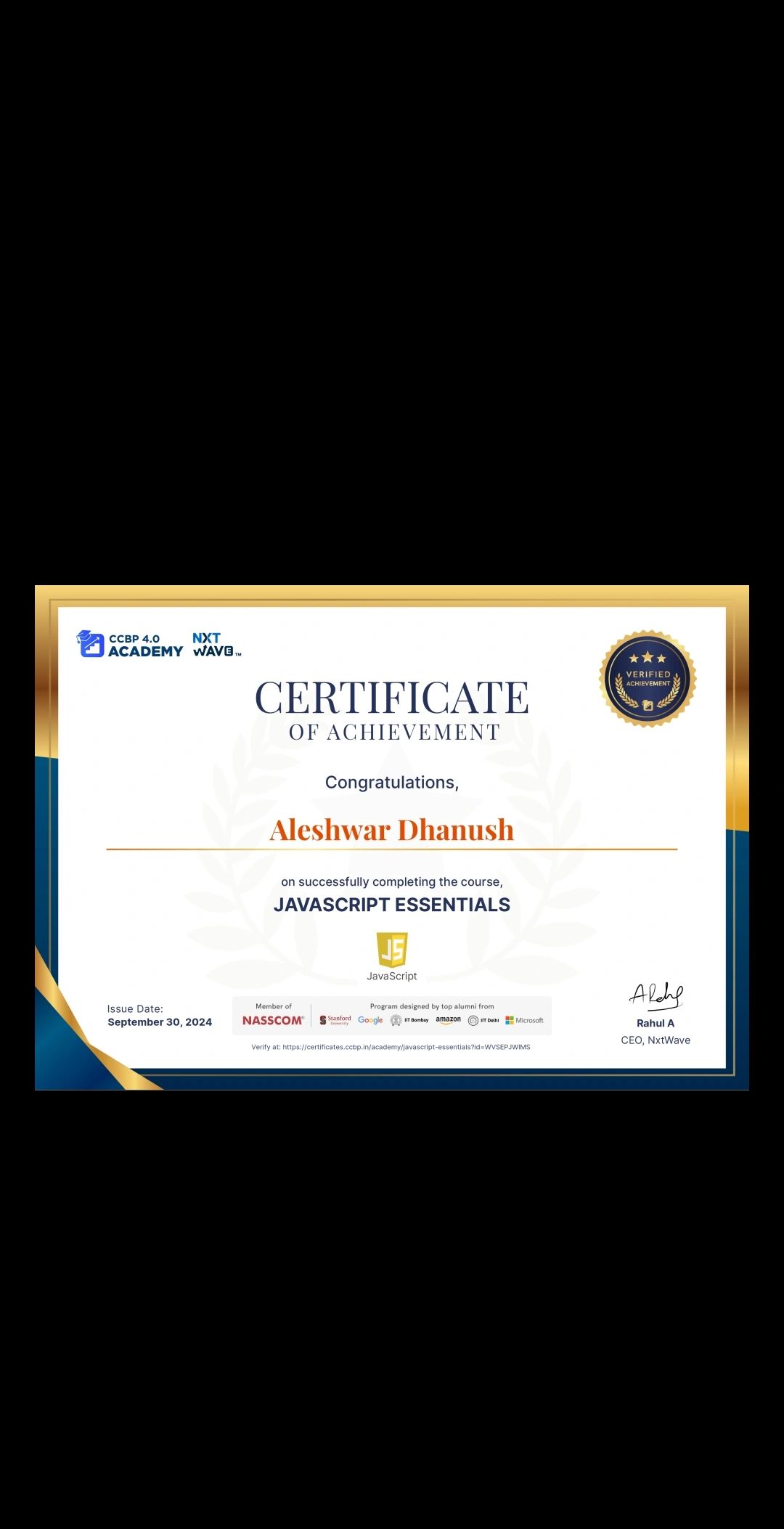 DHANUSH ALESHWAR on LinkedIn: DHANUSH ALESHWAR on LinkedIn: