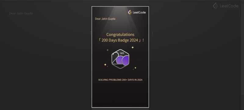 Jatin Gupta on LinkedIn: #leetcode #200daysofcode #problemsolving # ... Jatin Gupta on LinkedIn: #leetcode #200daysofcode #problemsolving # ...