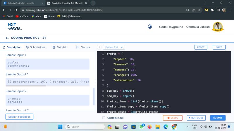 Lokesh Chethula on LinkedIn: #day133 #python #learing #nxtwave # ... Lokesh Chethula on LinkedIn: #day133 #python #learing #nxtwave # ...