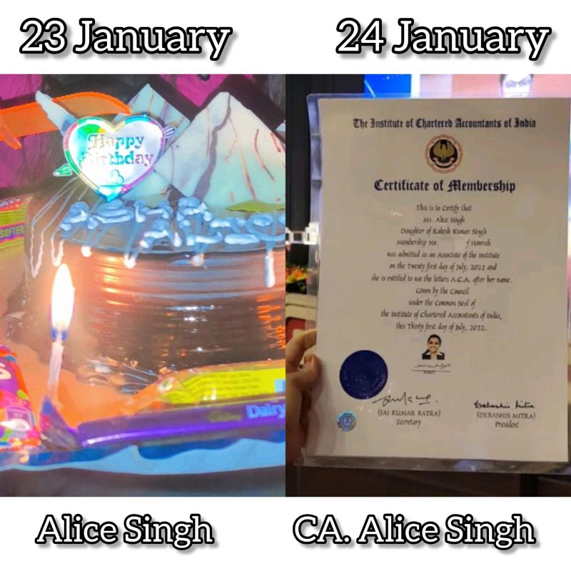 CA. Alice Singh on LinkedIn: #alicesingh #birthday #convocation #ca # ... CA. Alice Singh on LinkedIn: #alicesingh #birthday #convocation #ca # ...
