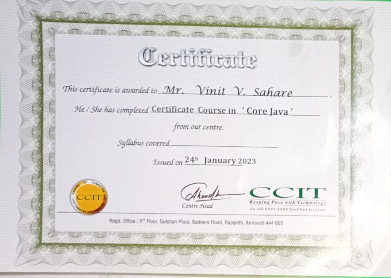 Vinit Sahare on LinkedIn: #codingjourney #java #c #softwaredevelopment Vinit Sahare on LinkedIn: #codingjourney #java #c #softwaredevelopment