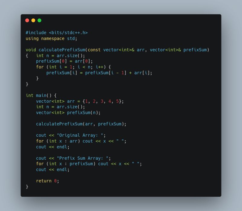 Vishnu Kumar on LinkedIn: #cplusplus #prefixsum #arrayoptimization # ... Vishnu Kumar on LinkedIn: #cplusplus #prefixsum #arrayoptimization # ...