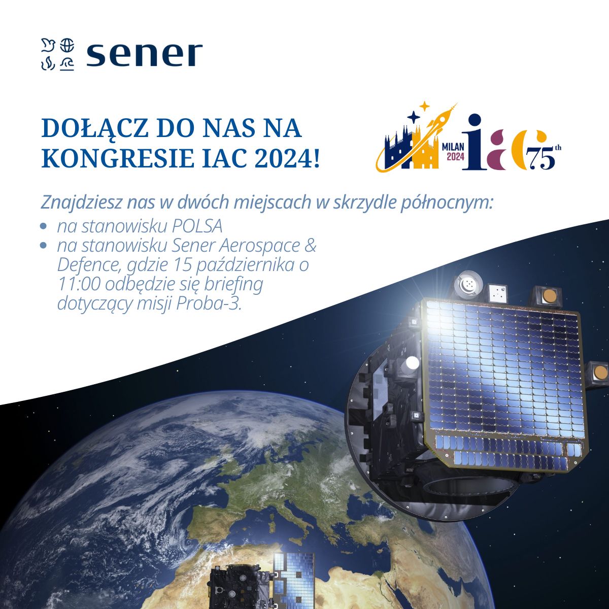 #iac2024 #proba3 #teamsener #space #technologia # ... #iac2024 #proba3 #teamsener #space #technologia # ...